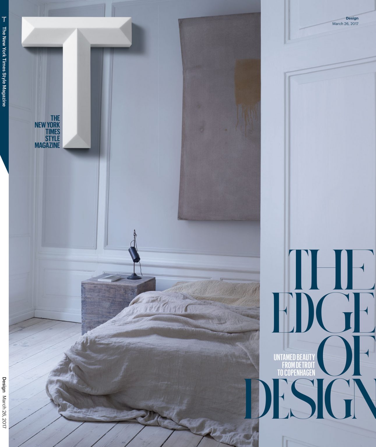 T. THE NEW YORK TIMES STYLE MAGAZINE, DESIGN ISSUE COVER - HENRY BOURNE